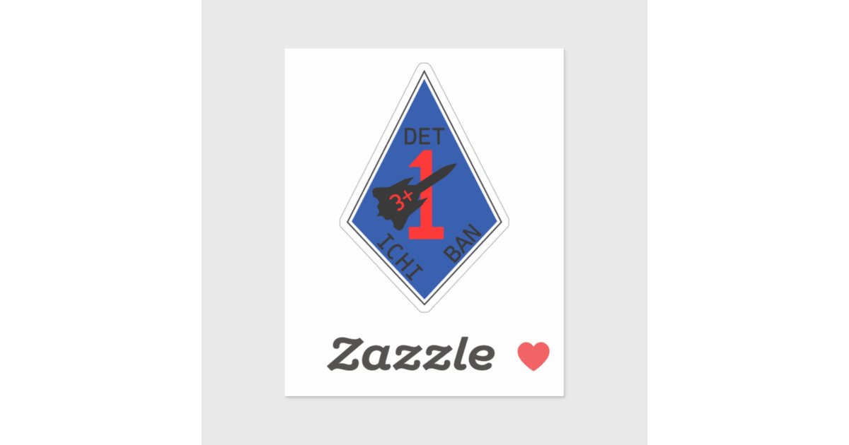 SR-71 Ichi Ban Insignia Sticker | Zazzle