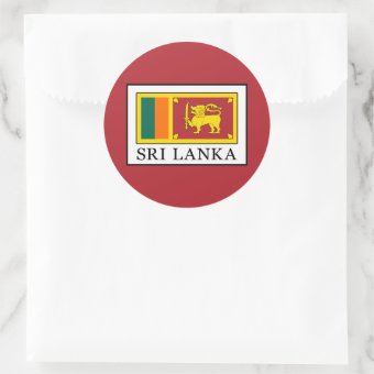 Sri Lanka Classic Round Sticker | Zazzle