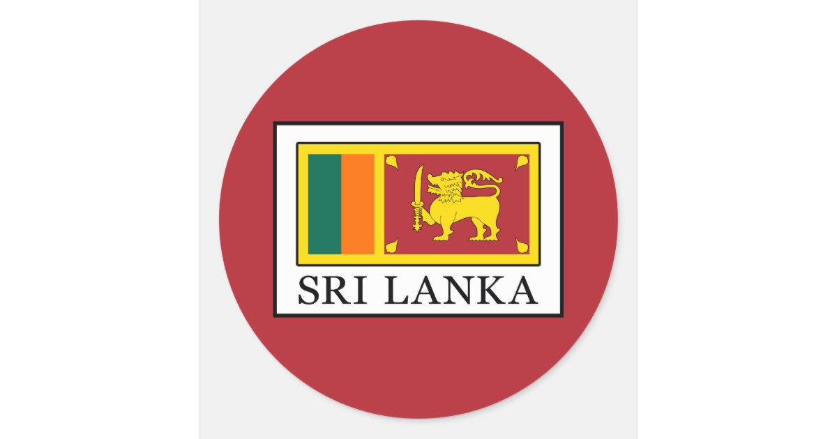 Sri Lanka Classic Round Sticker | Zazzle