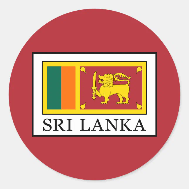 Sri Lanka Classic Round Sticker | Zazzle