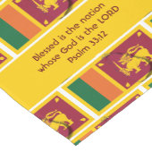 SRI LANKA Flag Customized Scripture Short Table Runner | Zazzle