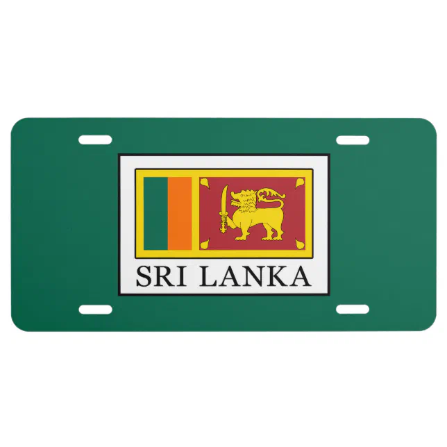 Sri Lanka License Plate | Zazzle