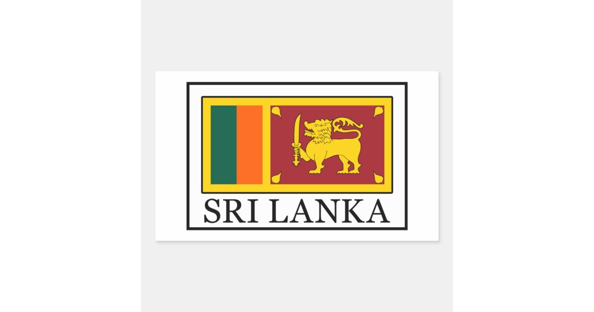 Sri Lanka Rectangular Sticker | Zazzle
