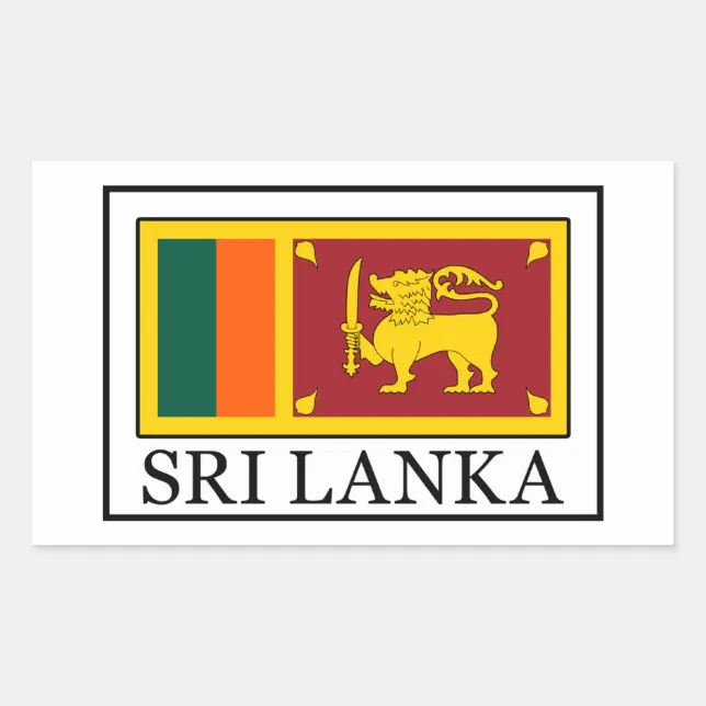 Sri Lanka Rectangular Sticker | Zazzle
