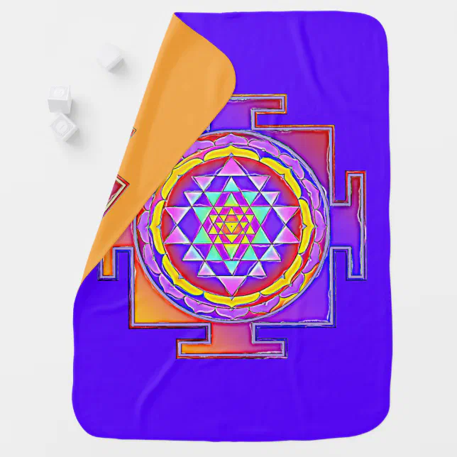 Sri Yantra - Hinduism Symbol Design 1 Baby Blanket | Zazzle