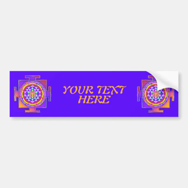 Sri Yantra - Hinduism Symbol Design 1 Bumper Sticker | Zazzle
