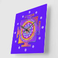 Sri Yantra - Hinduism Symbol Design 1 Square Wall Clock | Zazzle