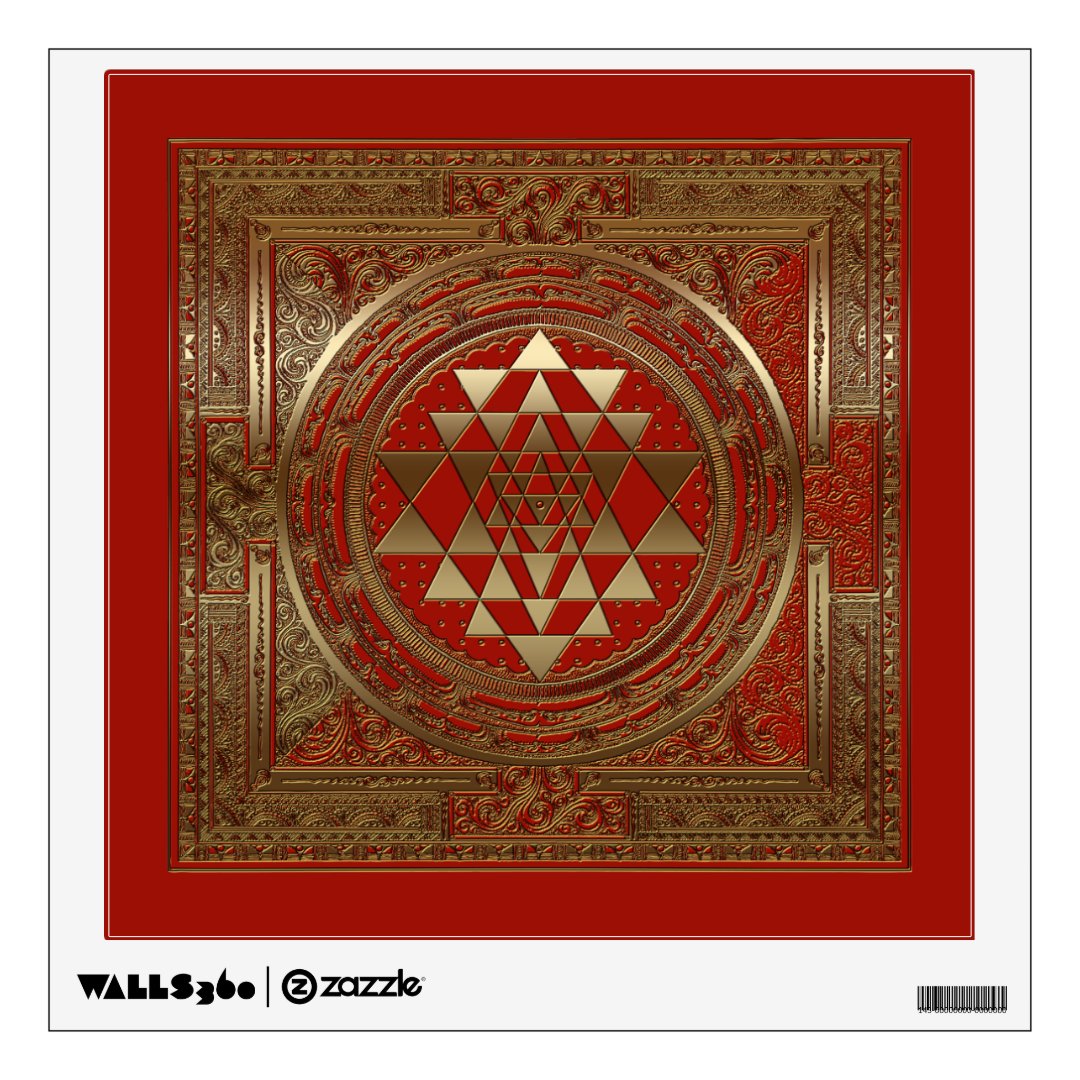 Sri Yantra - Wall Decal | Zazzle