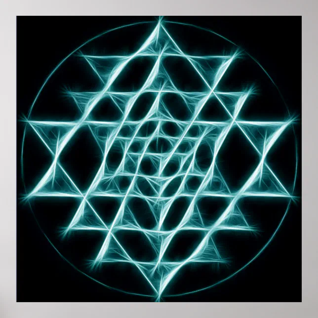 Sri Yantra - Web of Light Poster | Zazzle