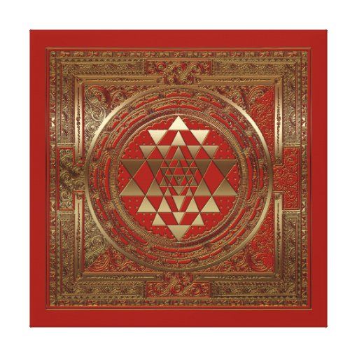 Sri Yantra - Wrapped Canvas | Zazzle