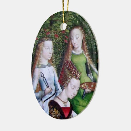 SS. Apollonia and Lucy (with St. Ursula) Ceramic Ornament | Zazzle