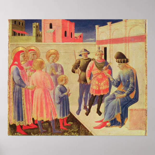 SS. Cosmas and Damian Before Diocletian Poster | Zazzle
