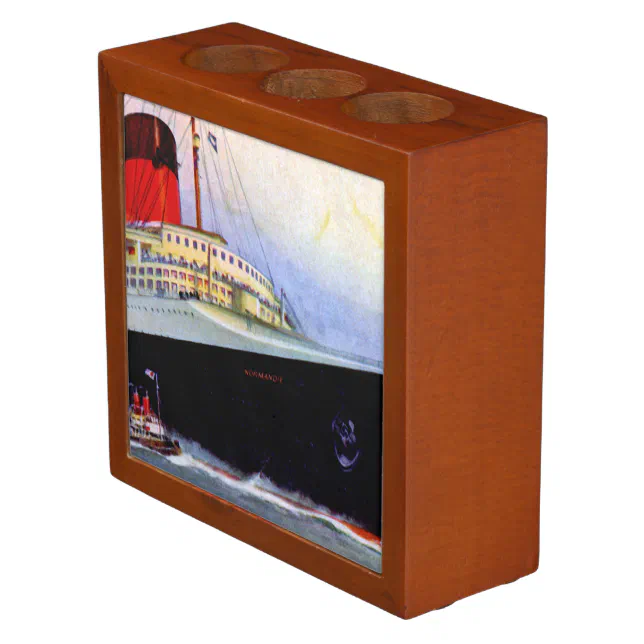 ss Normandie Pencil Holder | Zazzle