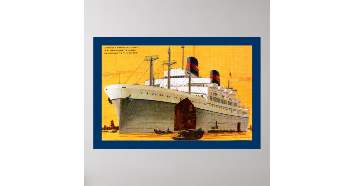 ss President Wilson Poster | Zazzle