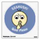 Ssshush Quiet Please Wall Sticker | Zazzle