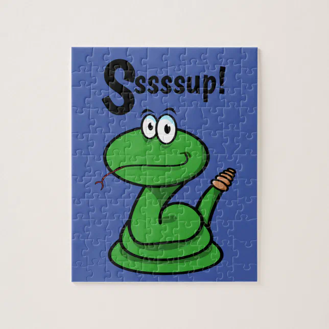 Sssssup! Snake Jigsaw Puzzle | Zazzle