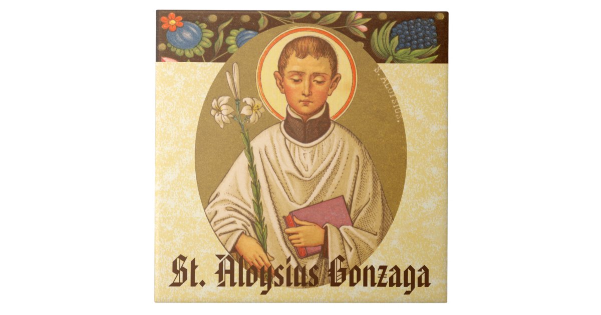 St. Aloysius Gonzaga (PM 01) Ceramic Tile | Zazzle