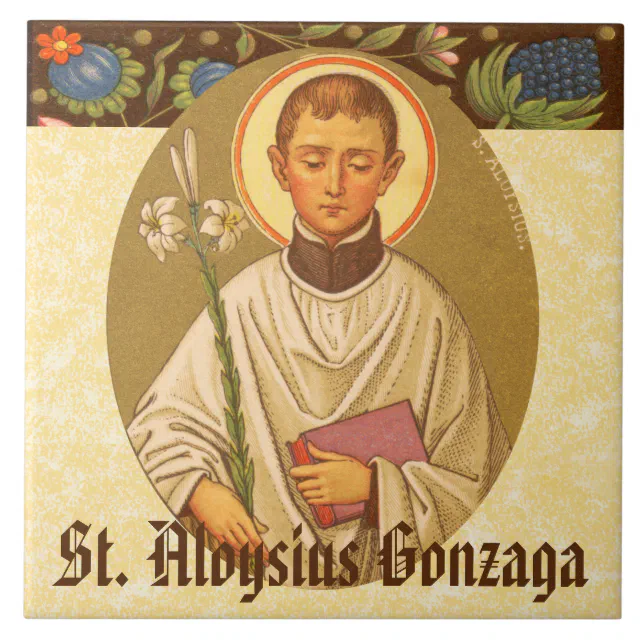 St. Aloysius Gonzaga (PM 01) Ceramic Tile | Zazzle