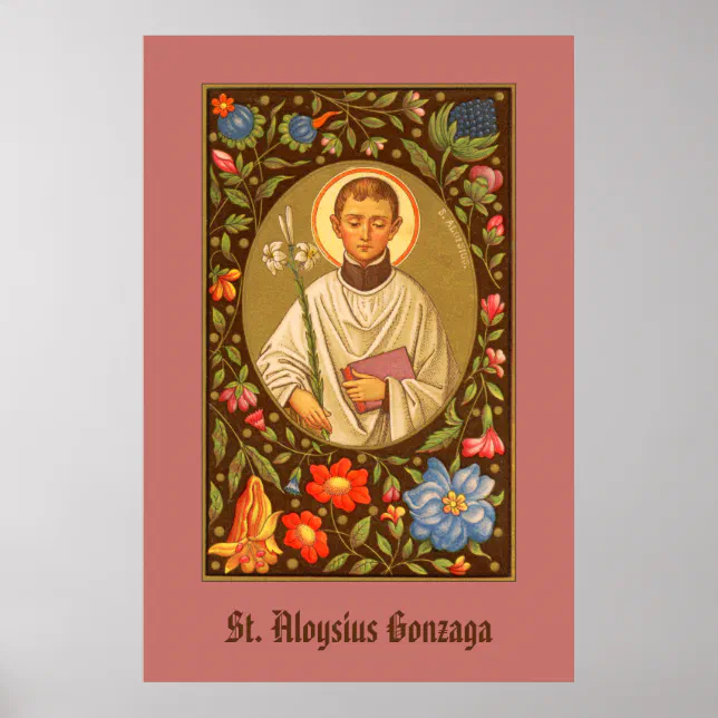 St. Aloysius Gonzaga (PM 01) Poster 1 | Zazzle