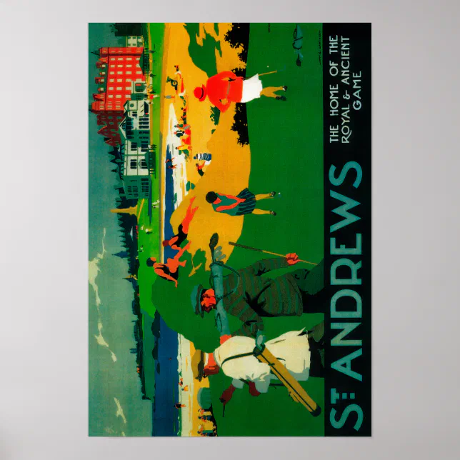 St. Andrews Vintage PosterEurope Poster | Zazzle