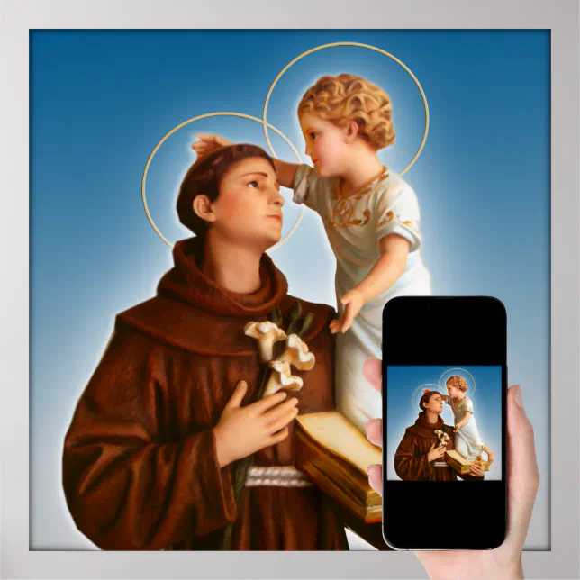 ST. ANTHONY OF PADUA POSTER | Zazzle