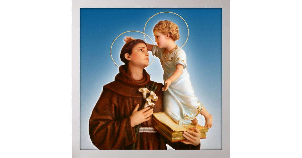 ST. ANTHONY OF PADUA POSTER | Zazzle