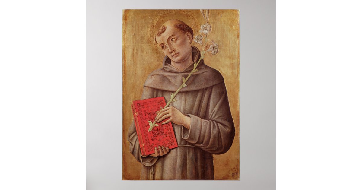 St. Anthony of Padua Poster | Zazzle