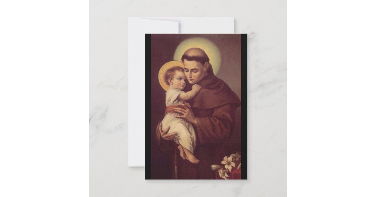 St. Anthony Prayer Card | Zazzle