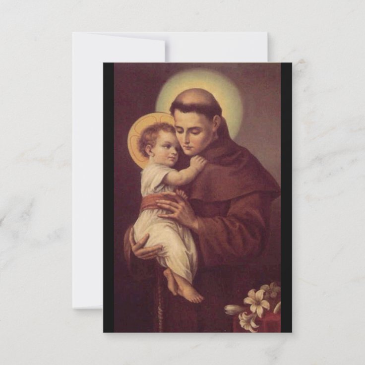 St. Anthony Prayer Card | Zazzle