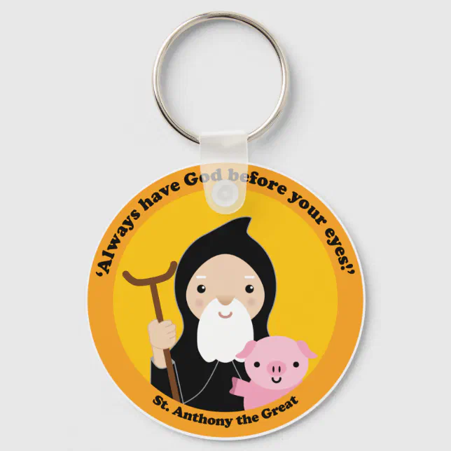 St. Anthony the Great Keychain | Zazzle