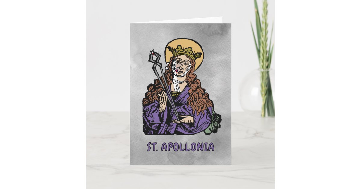 St. Apollonia with Pulled Tooth (Nuremberg) Card | Zazzle