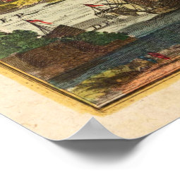 St. Augustin Florida Mallet, Allain Manesson 1719 Poster | Zazzle