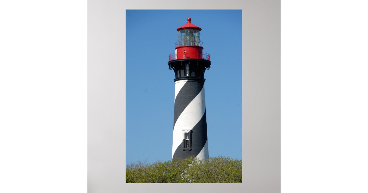 St Augustine Lighthouse Poster | Zazzle