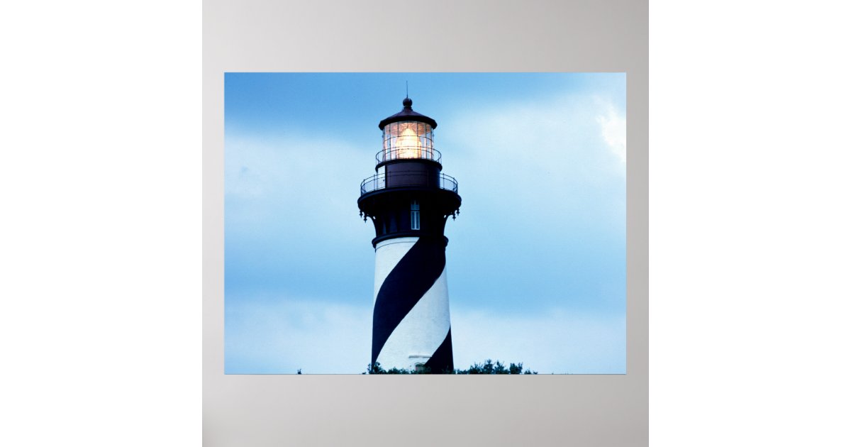 St Augustine Lighthouse Poster | Zazzle