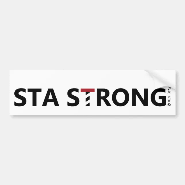 St. Augustine - STA STRONG Bumper Sticker | Zazzle