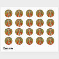 St. Barbara (JP 01) Classic Round Sticker | Zazzle