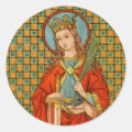 St. Barbara (JP 01) Classic Round Sticker | Zazzle