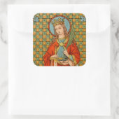St. Barbara (JP 01) Square Sticker | Zazzle