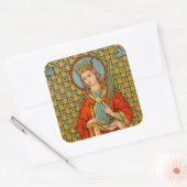St. Barbara (JP 01) Square Sticker | Zazzle