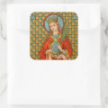 St. Barbara (JP 01) Square Sticker | Zazzle