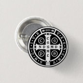 St. Benedict Medal Cross Pinback Button | Zazzle