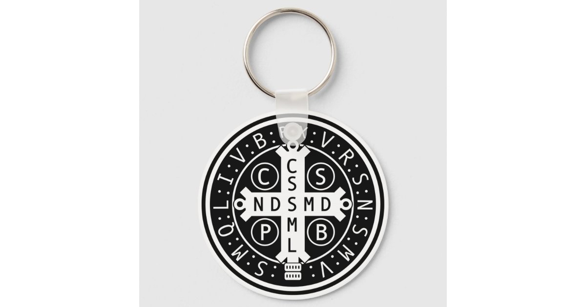 St. Benedict Medal Keychains, Various Styles Keychain | Zazzle