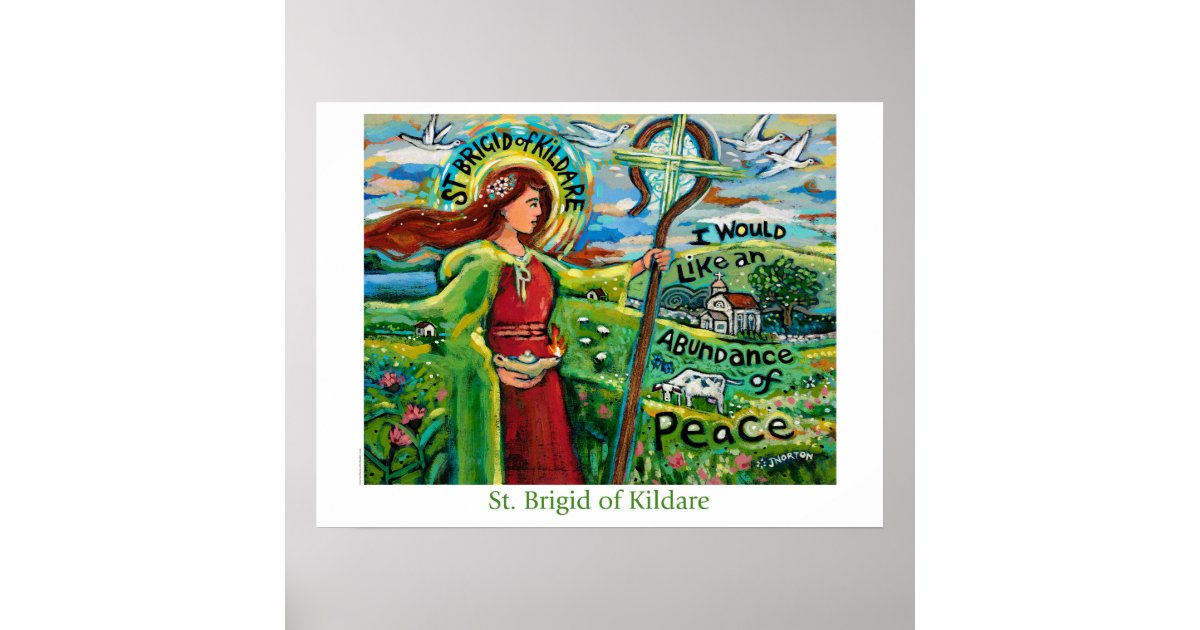 St. Brigid of Kildare Poster | Zazzle