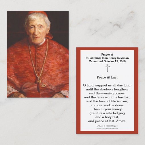 St. Cardinal John Henry Newman Holy Card Catholic | Zazzle