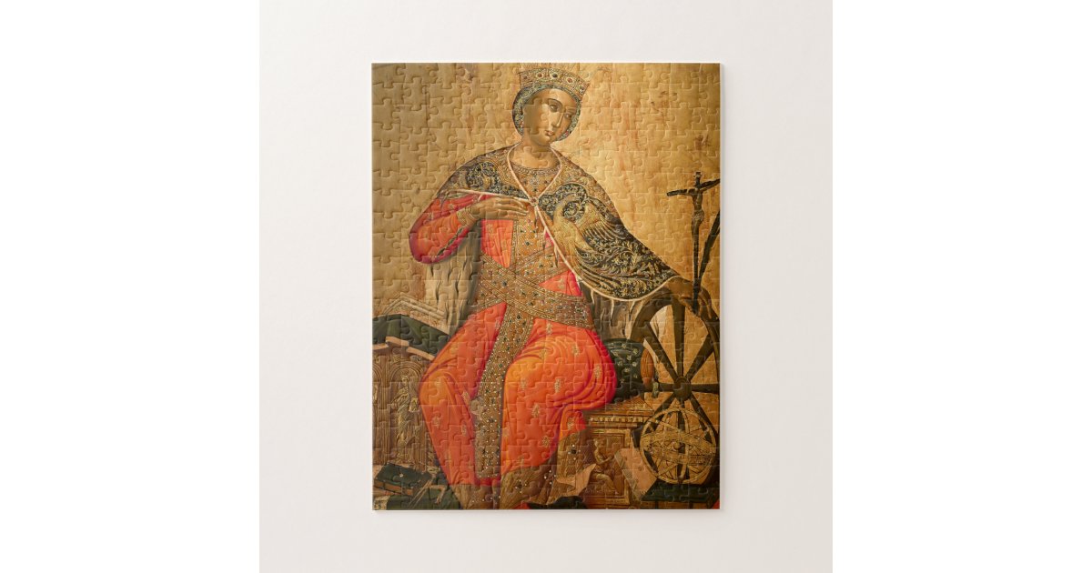 St. Catherine Orthodox Christian Icon Jigsaw Puzzle | Zazzle