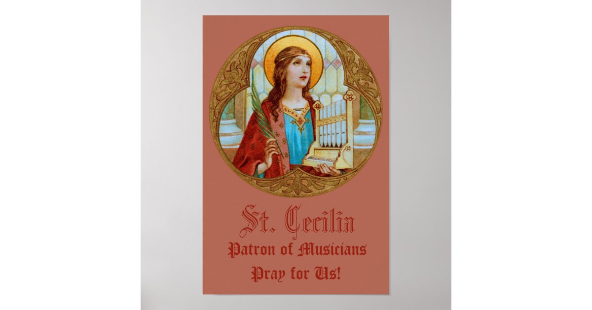 St. Cecilia of Rome (BK 003) Poster | Zazzle