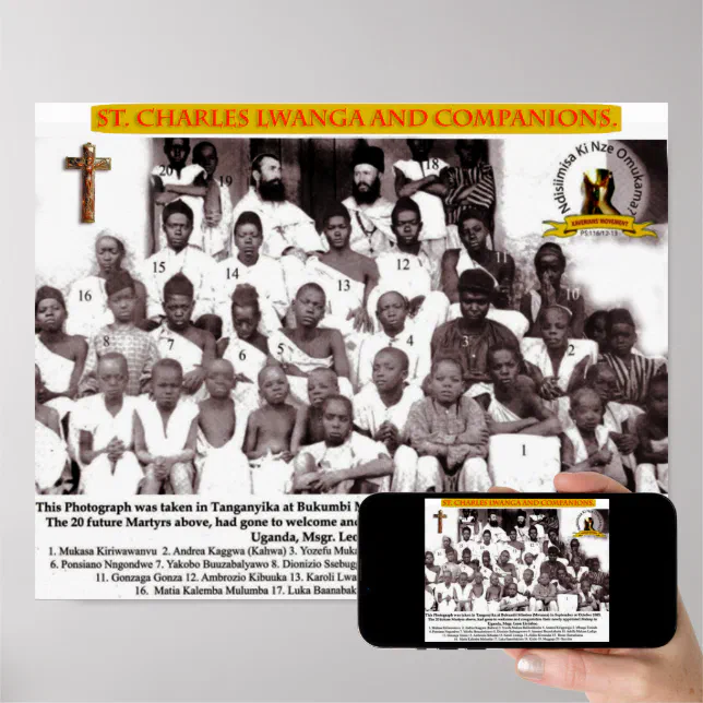 ST CHARLES LWANGA AND FRIENDS POSTER | Zazzle