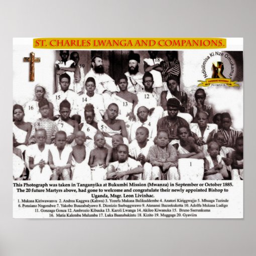 ST CHARLES LWANGA AND FRIENDS POSTER | Zazzle