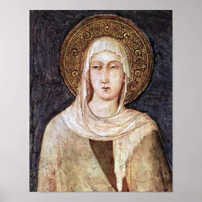 St Clare of Assisi Poster | Zazzle
