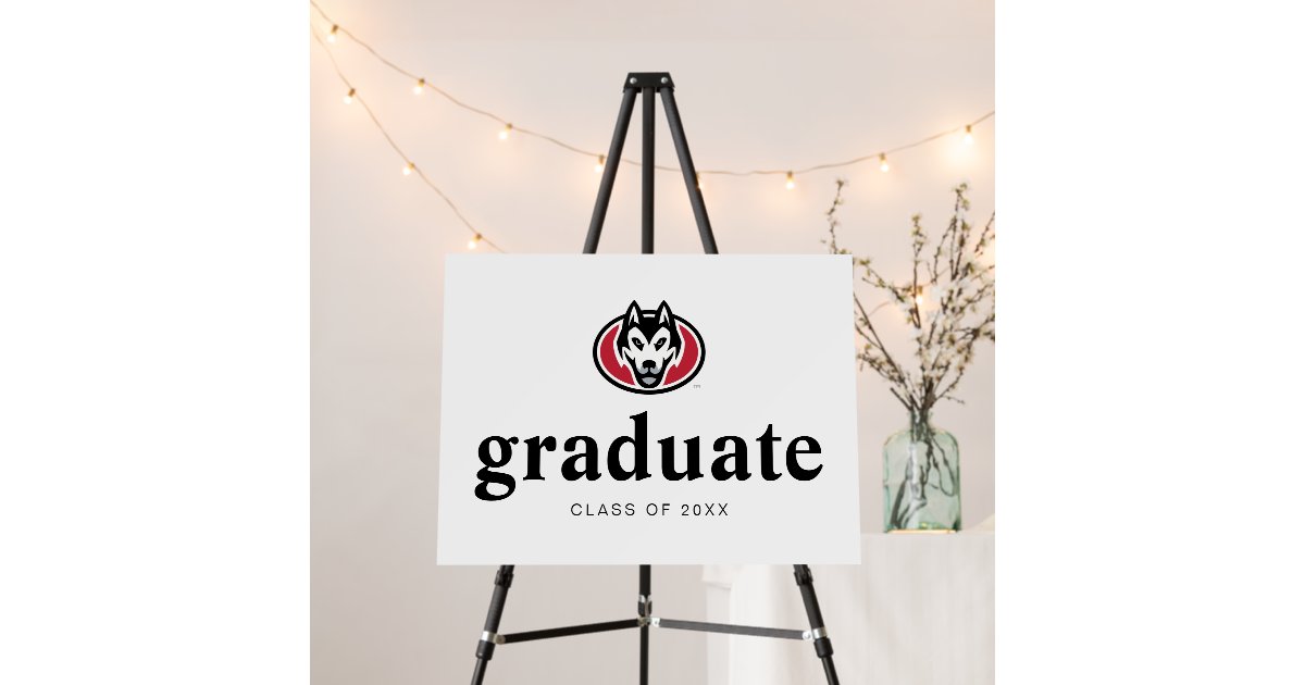 St. Cloud State Huskies Mascot Head Logo Foam Board | Zazzle